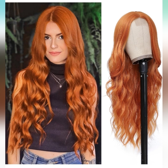 Hair | 26 Inch Lace Front Middle Part Body Wave Synthetic Hair Wig ...